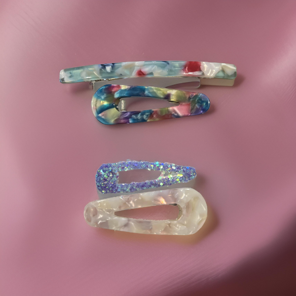 Mix Hair Pins (Set of 4)- HP-63 – CHEEKS PAKISTAN